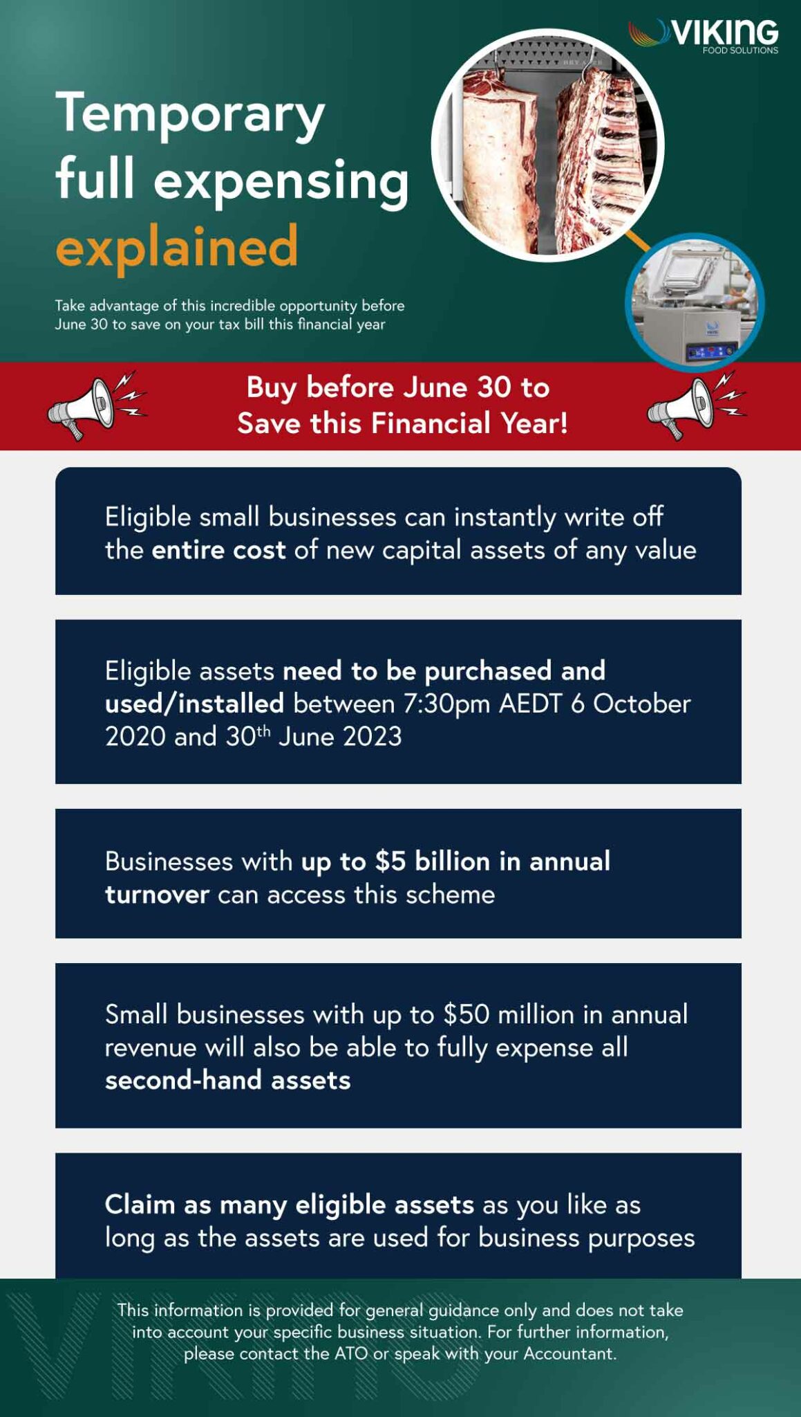 Temporary Full Expensing - Take Advantage Before June 30 - Viking Food ...